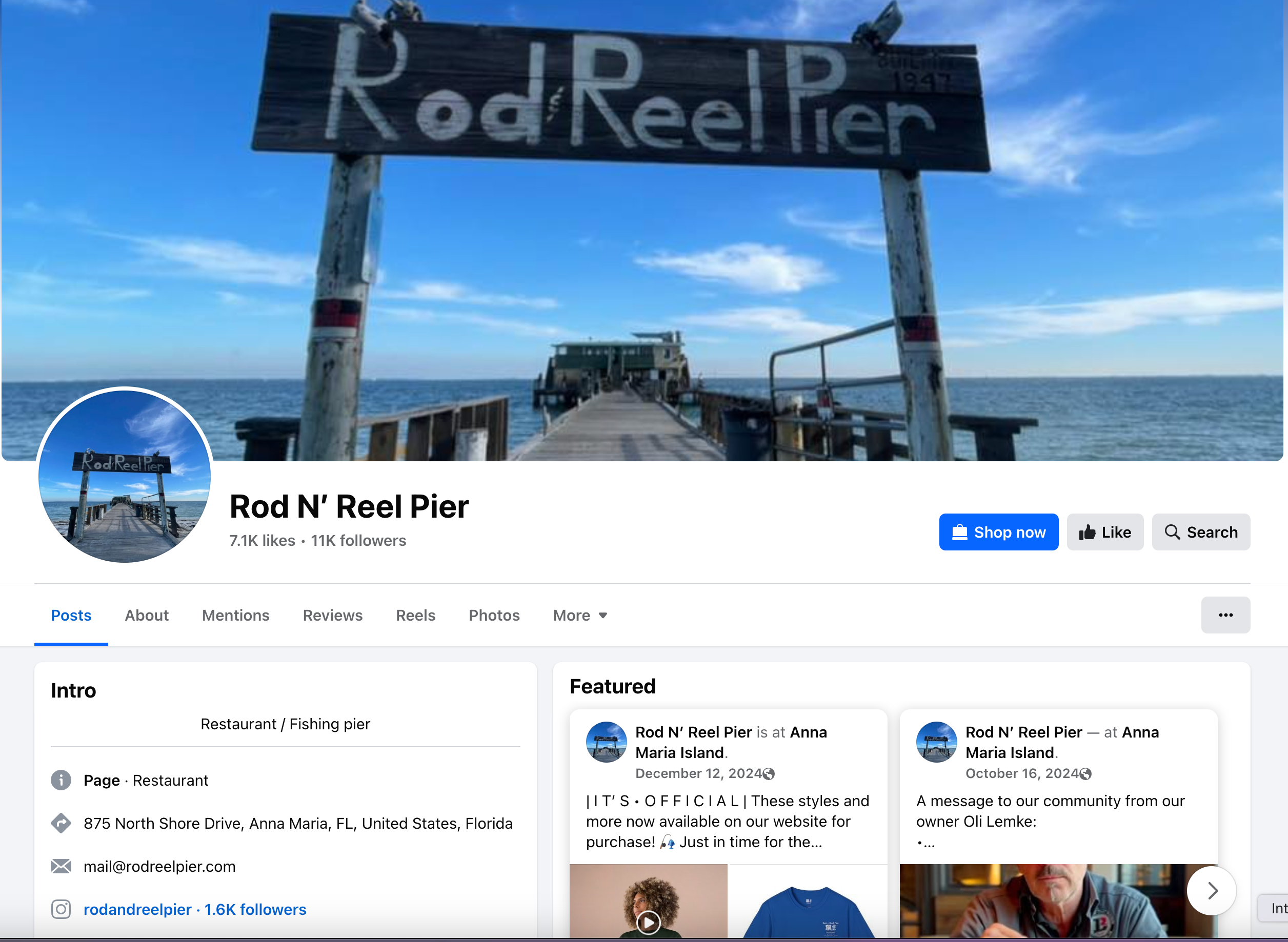 Visiting the Iconic Rod & Reel Pier (2025) | Anna Maria Island Beach ...